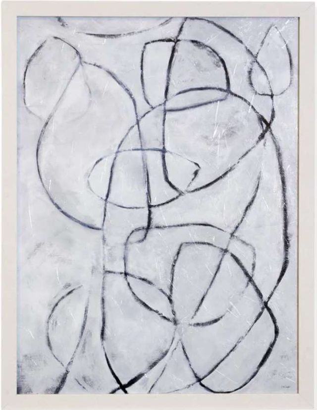 Stylecraft Suspended Time Black/Light Gray/Off-White Wall Art | Fischer ...