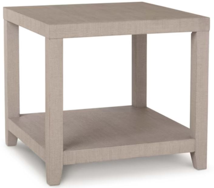 Bassett Furniture Ventura Sand Gray Raffia End Table Fischer Furniture Rapid City SD