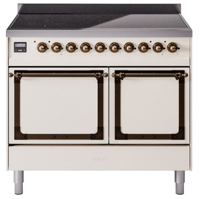 Ilve® Nostalgie II 40'' Antique White Freestanding Induction Range with ...