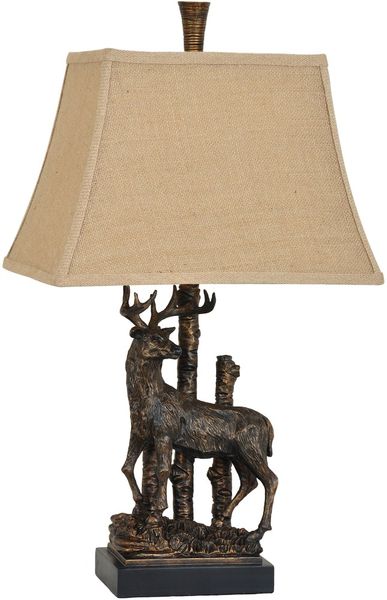 Crestview Collection Deer Brown Table Lamp | Price Point Furniture ...