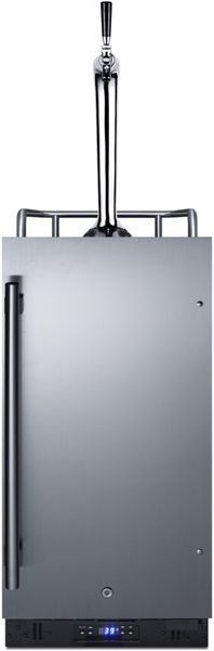 Summit® 15" 2.9 Cu. Ft. Stainless Steel Beer Cooler/Kegerator with ...