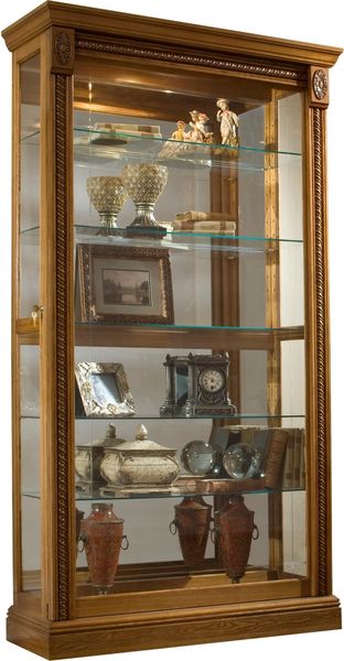 Pulaski™ PFC Warm Honey-Brown Two Way Sliding Door Curio | Fischer ...
