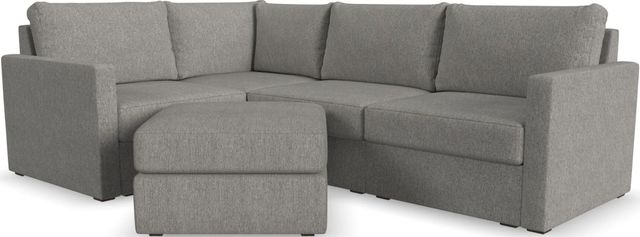 Flex by Flexsteel® 5-Piece Pebble Sectional with Ottoman | Total Home | Oakes, ND