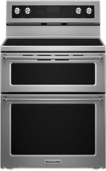 KitchenAid® 30" Stainless Steel Freestanding Electric Range | Barber ...