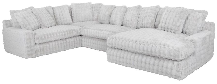 Franklin™ Angel 4-Piece Marshmallow Dove U-Shape Chaise Sectional ...
