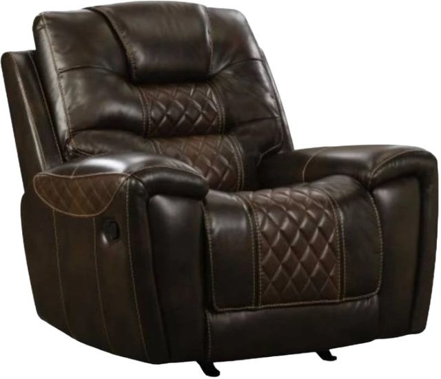 Corinthian Furniture Mcgregor Brown/Tobacco 43" Manual Glider Recliner ...