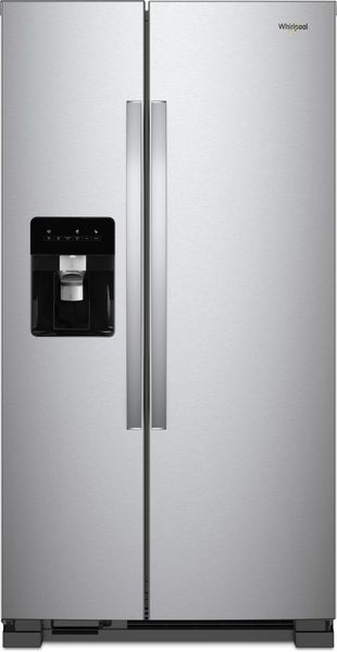 Whirlpool® 21 Cu. Ft. Side-By-Side Refrigerator-Monochromatic Stainless ...
