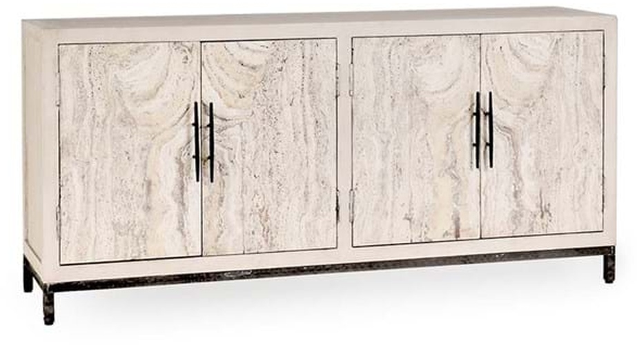 Classic Home Lisbon Vintage Cream 4 Doors Sideboard