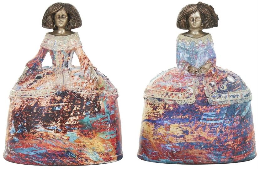 Deco Marche 2-Piece Woman Sculpture Set | Fischer Furniture | Rapid ...