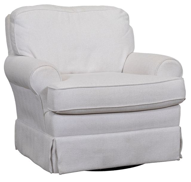 Best Home Furnishings Quinn Simply White Swivel Glider | Miskelly Furniture