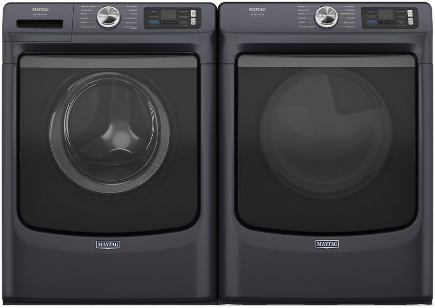 Maytag® Midnight Steel Front Load Laundry Pair | Spencer's TV ...