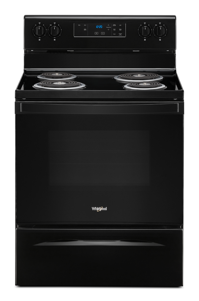 Whirlpool® 30" Black Freestanding Electric Range | Malkin's Appliances ...