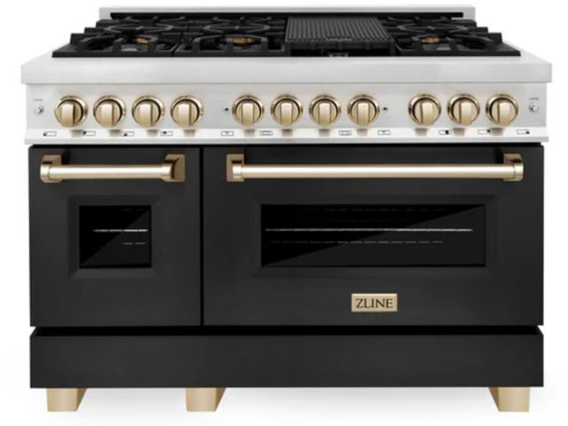 ZLINE Autograph Edition 48" Stainless Steel Freestanding Dual Fuel ...