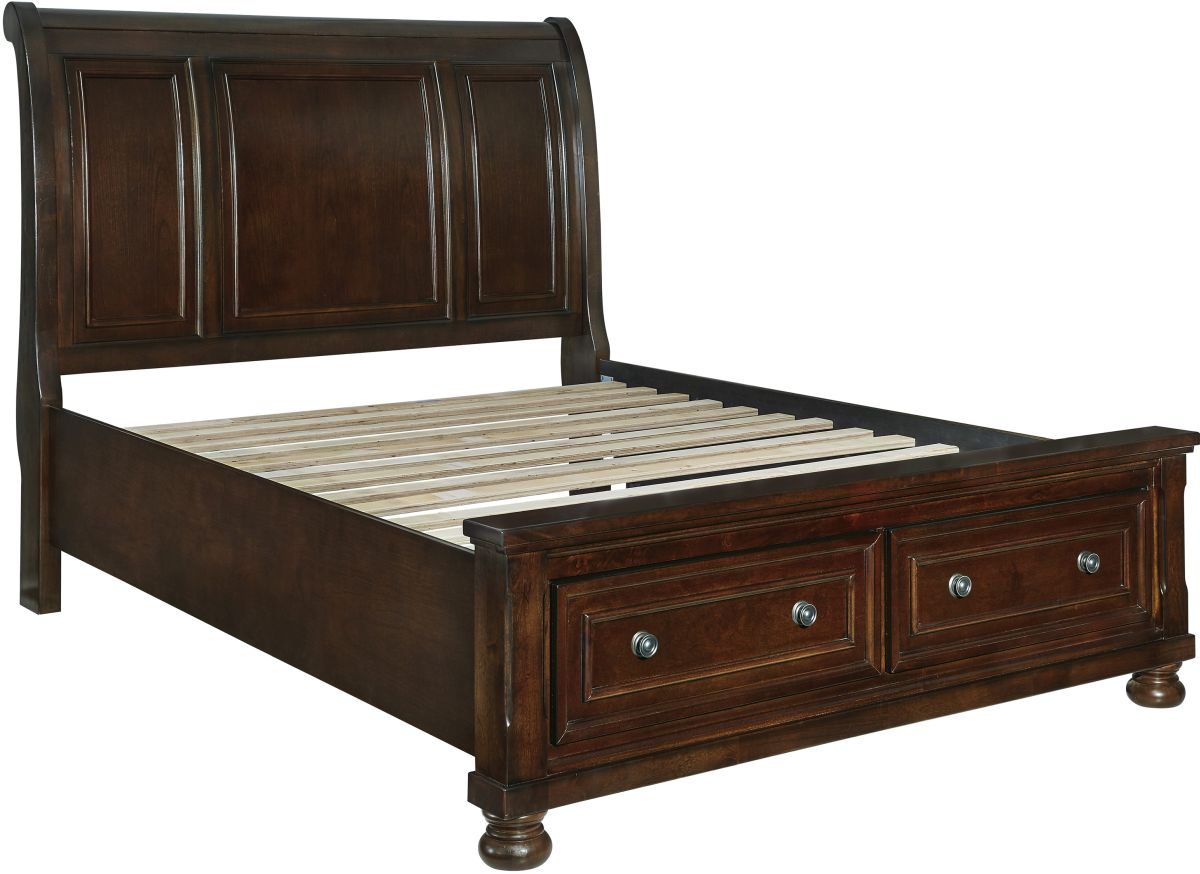 Ashley queen bed with storage store