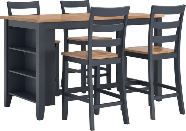 Signature Design by Ashley® Gesthaven 5-Piece Natural/Blue Counter ... Signature Design by Ashley® Gesthaven 5-Piece Natural/Blue Counter ...
