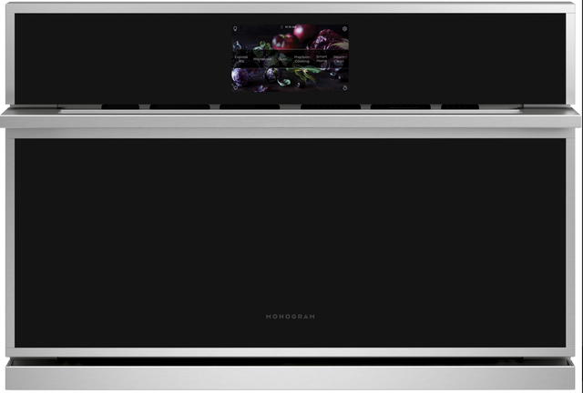 Monogram Minimalist 30" Stainless Steel Electric Built In Wall Oven and ...