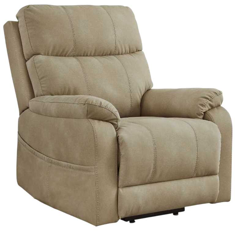 Signature Design by Ashley Next Gen Durapella Sand Power Lift Recliner Chair Kondola s Furniture Terrace Terrace BC