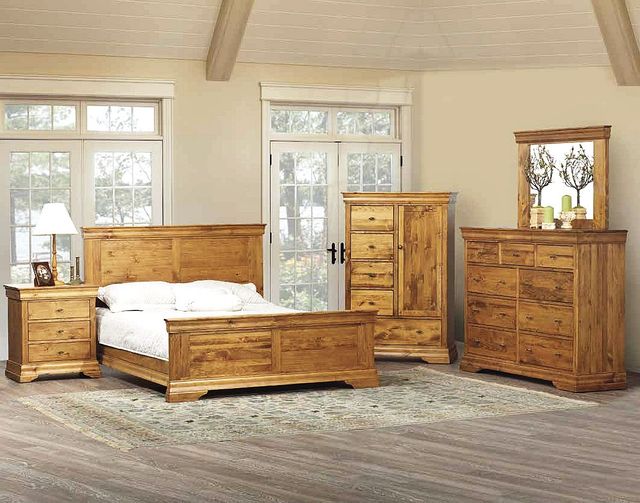 Vokes Furniture Customizable Rustique 1-Drawer Armoire | Sleep N' Comfort