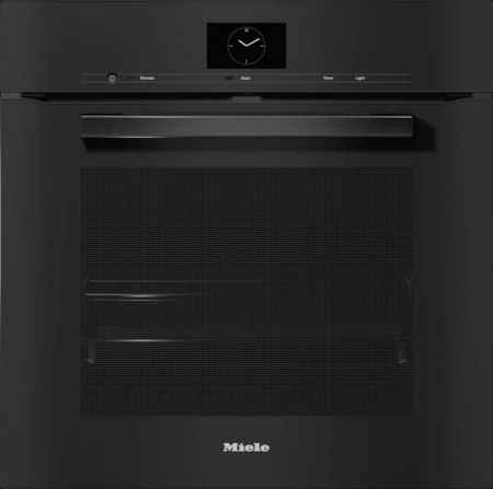 Miele 24" Obsidian Black Single Electric Wall Oven | Albert Lee ...