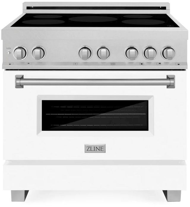 ZLINE Legacy 36" DuraSnow® Stainless Steel Freestanding Induction Range ...