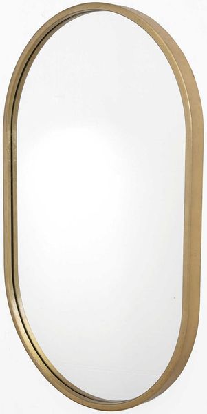 Uttermost® Varina Antiqued Gold Leaf Oval Mirror | Fischer Furniture ...