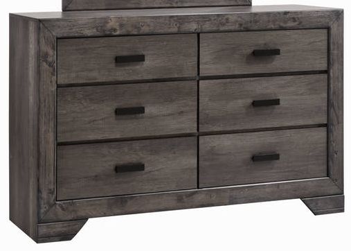 Elements International Nathan Gray Oak Dresser Miskelly Furniture