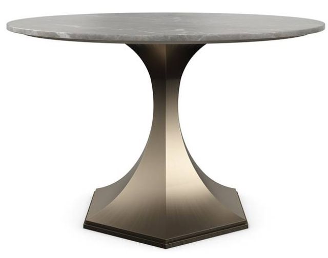 Caracole® Caracole Classic Top Brass Afterglow Dining Table with ...