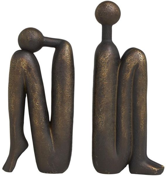 Deco Marche 2-Piece Bronze People Decorative Bookends Set | Fischer ...