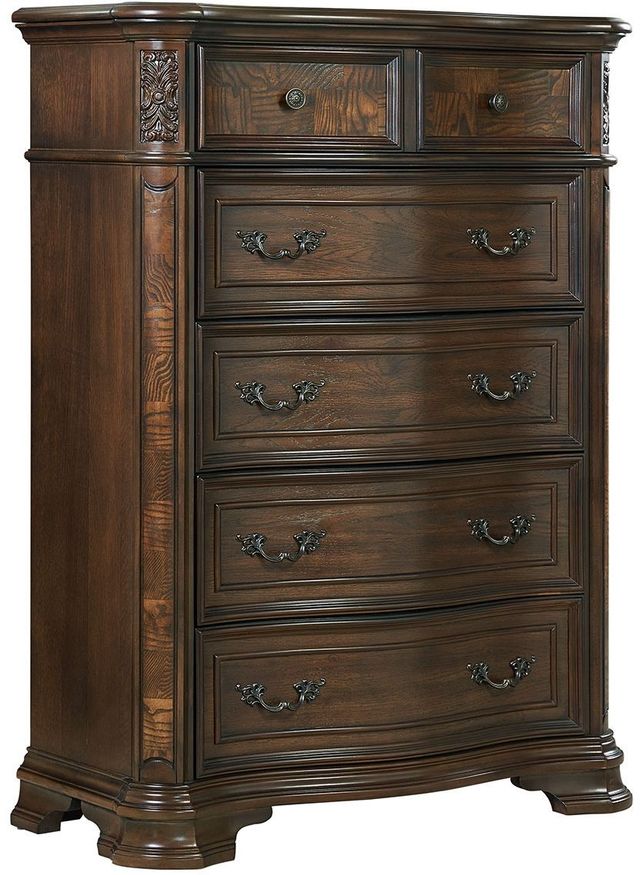Steve Silver Co. Royale Brown Cherry Lift Top Chest | Midwest Clearance ...