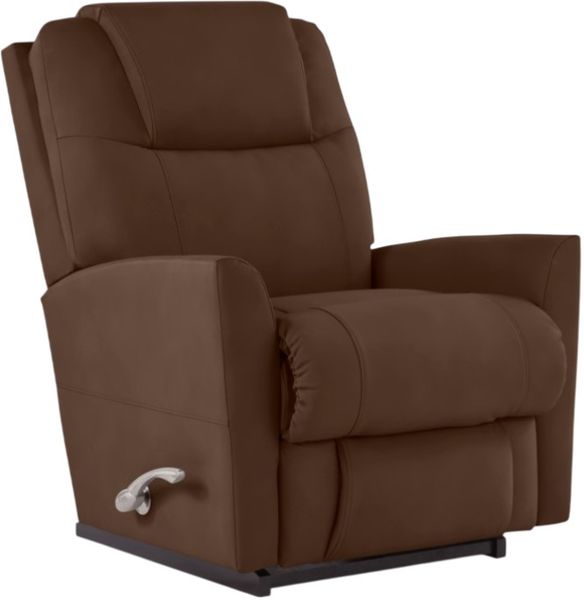 La-Z-Boy® Sparrow Chestnut Leather Manual Rocking Recliner | Kondola's ...