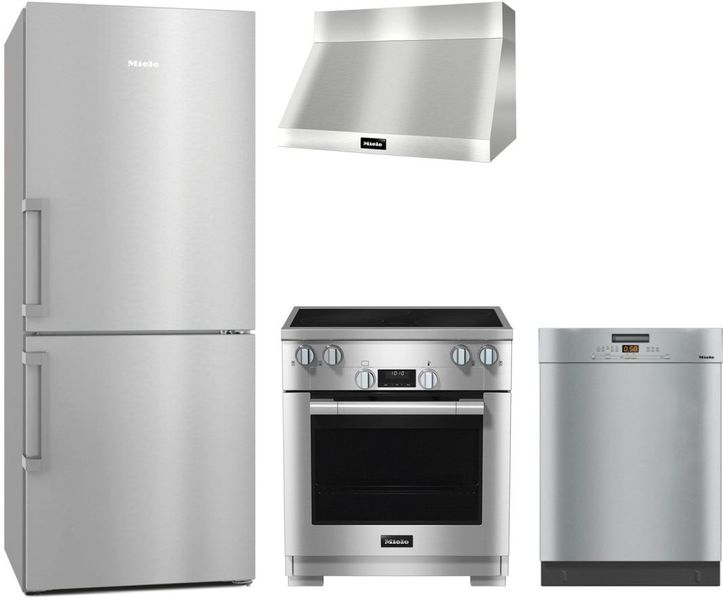 Miele 4 Piece Stainless Steel Induction Kitchen Package | Friedmans ...