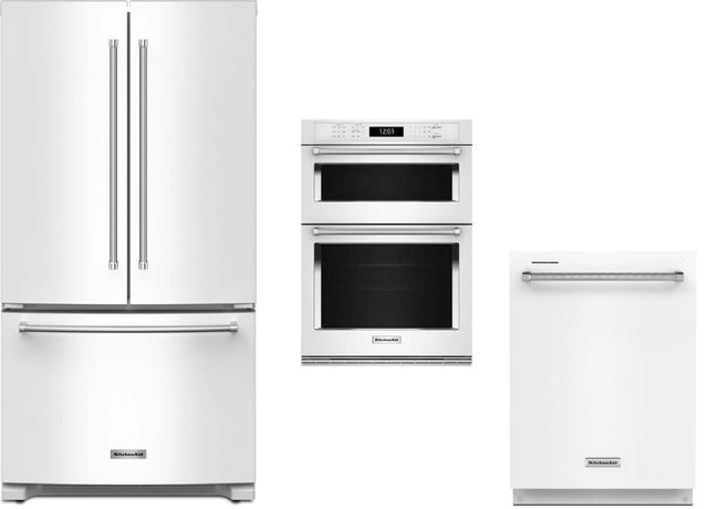 KitchenAid® 3 Piece Kitchen Package in White | Appliance Direct ...