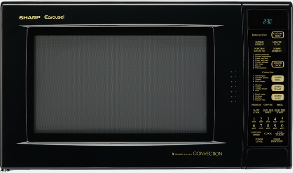 Sharp® Carousel Countertop Convection Microwave Oven-Black | Pieratt's