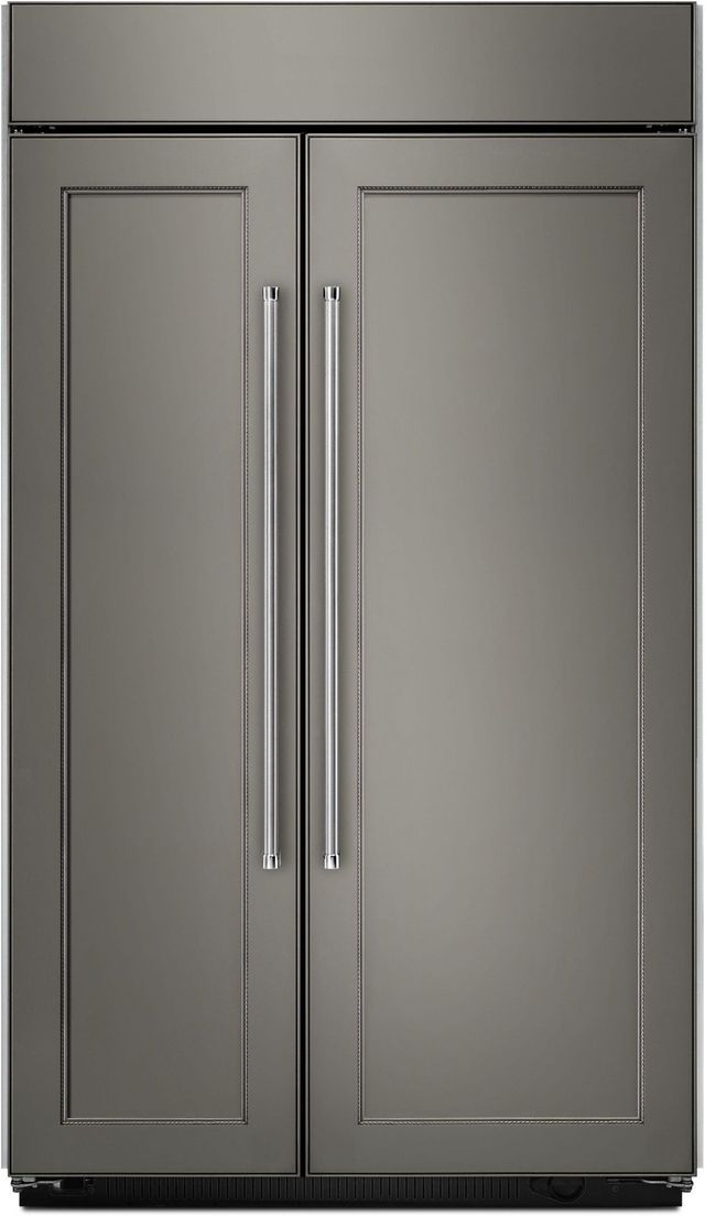 KitchenAid® 25.48 Cu. Ft.Panel Ready Built In Side-By-Side Refrigerator ...