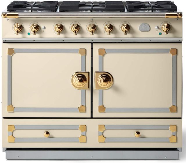 La Cornue CornuFé 110 43" Morning Dew Freestanding Dual Fuel Range ...