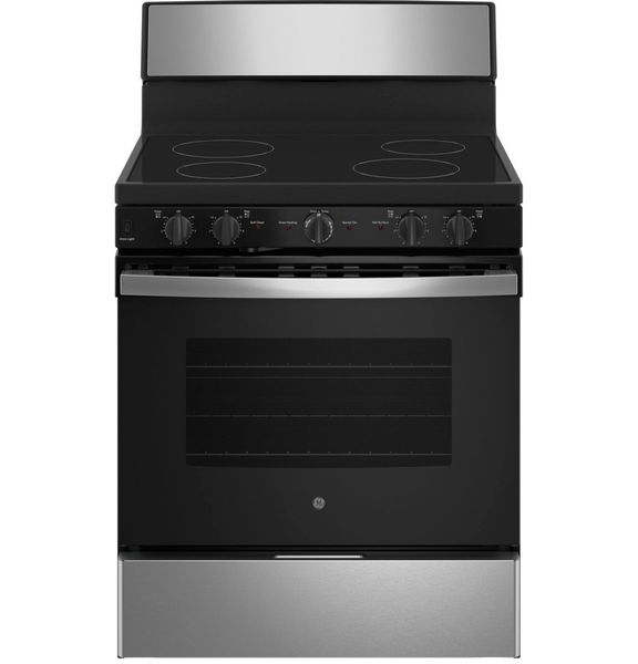 GE® 30" Stainless Steel Freestanding Electric Range | Dick Van Dyke ...