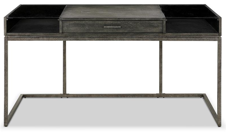 Magnussen Home Fulton Pewter Smoke Anthracite Writing Desk Macdonald s BrandSource Home Furnishings