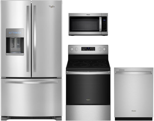 Whirlpool® 4 Piece Fingerprint Resistant Stainless Steel Kitchen ...