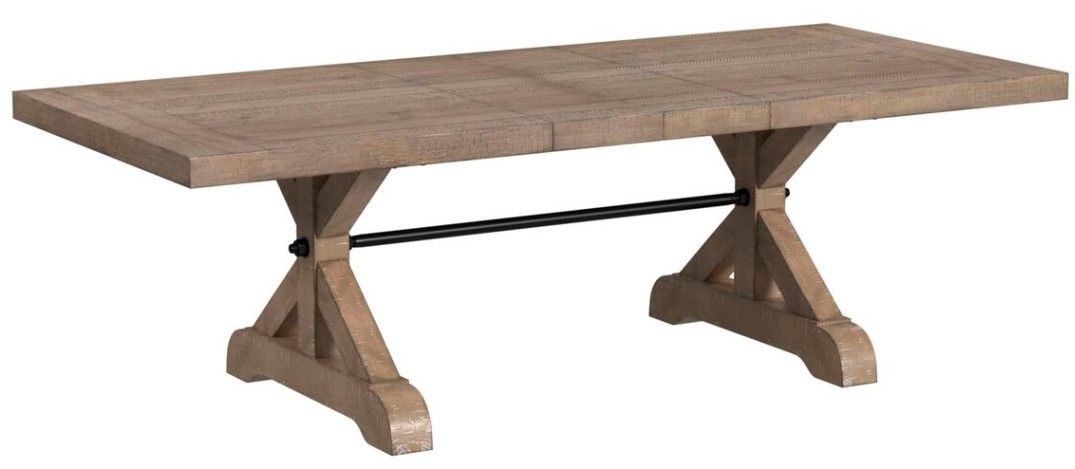 Elements International Yellowstone Brown Dining Table | Miskelly Furniture