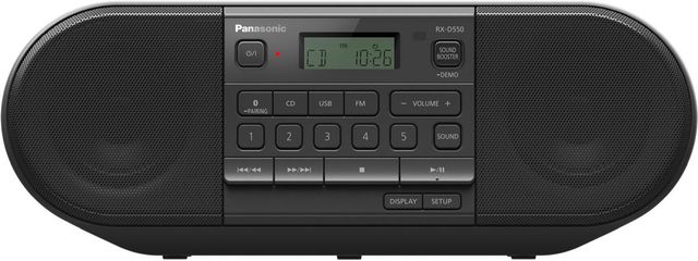 Panasonic® RX-D550 Black Portable FM Radio and CD Player | Voth's ...