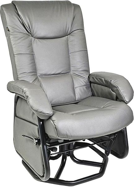 Fauteuil inclinable PEL en CUIR gris PEL International® | Mobilier 2000