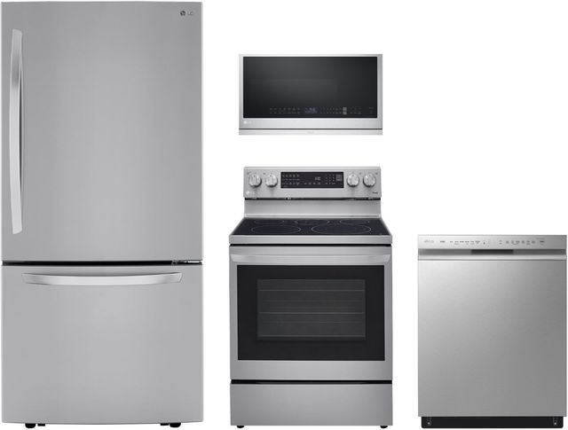 LG 4 Piece PrintProof™ Stainless Steel Kitchen Package | The Appliance ...