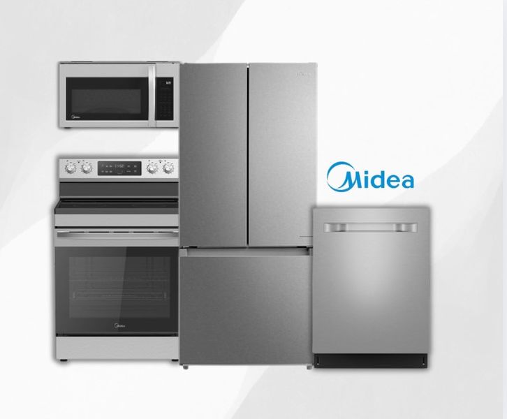 Midea® 4 Piece Kitchen Package-Stainless Steel | Dixon's Appliance ...