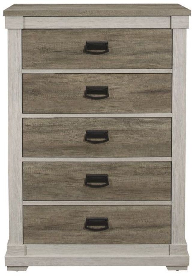 Homelegance® Arcadia White/Weathreed Gray Chest | Fischer Furniture ...