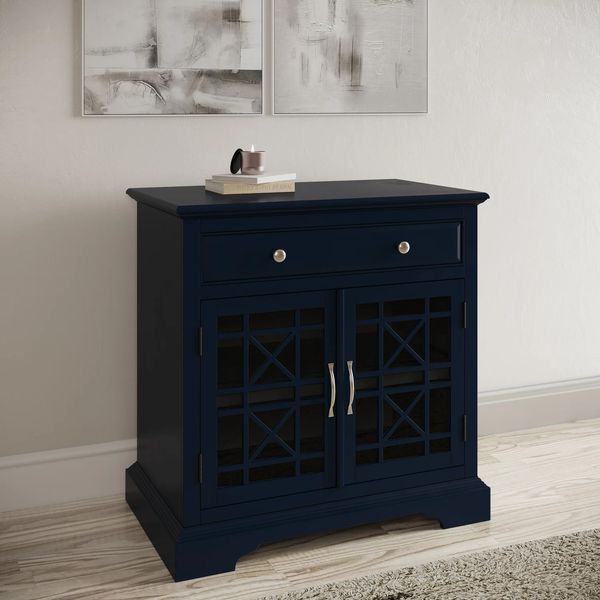 Jofran Inc. Craftsman Navy Blue Accent Chest | Darvin Furniture ...