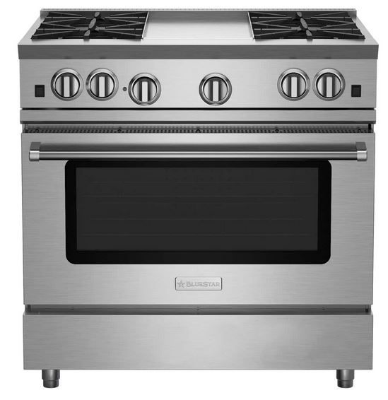 BlueStar® RNB Series 36" Color Match Freestanding Gas Range | Jerome’s ...