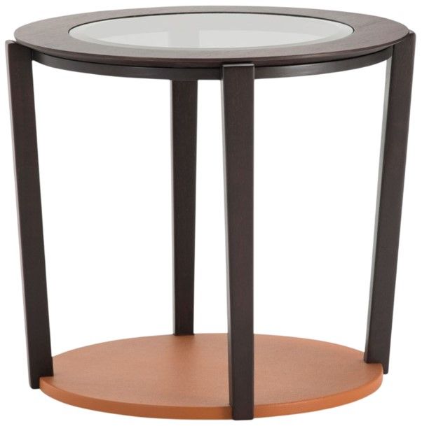 Michael Amini® 21 Cosmopolitan™ Umber End Table with Diablo Orange/Umber Base | Lacks Furniture ...