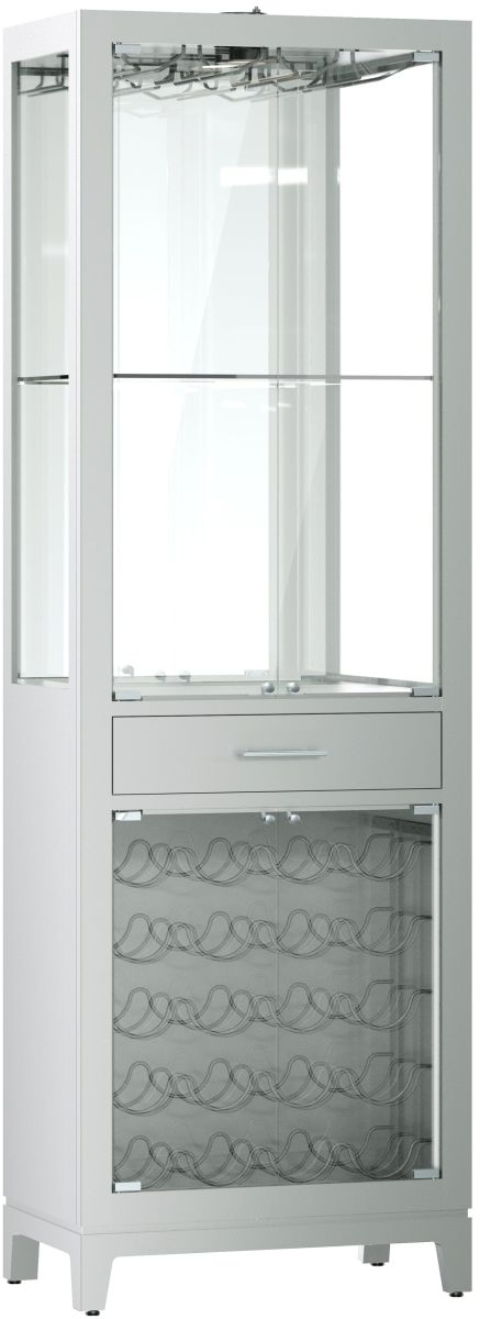 Silver wine cabinet store