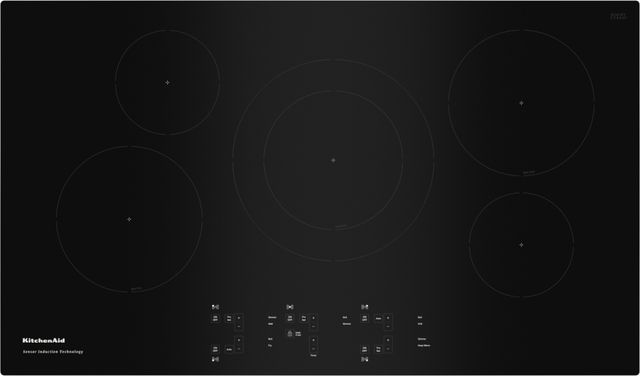 KitchenAid® 36" Black Induction Cooktop | The Maytag Store
