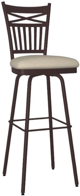Amisco Customizable Garden Upholstered Swivel Spectator Stool | Tom ...